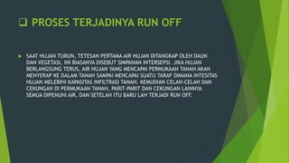 HIDROLOGI KELOMPOK 3 RUN OFF LIMPASAN AIR | PPTX