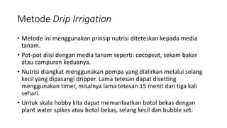 ppt menanam tanaman dengan metode hidroponik | PPTX