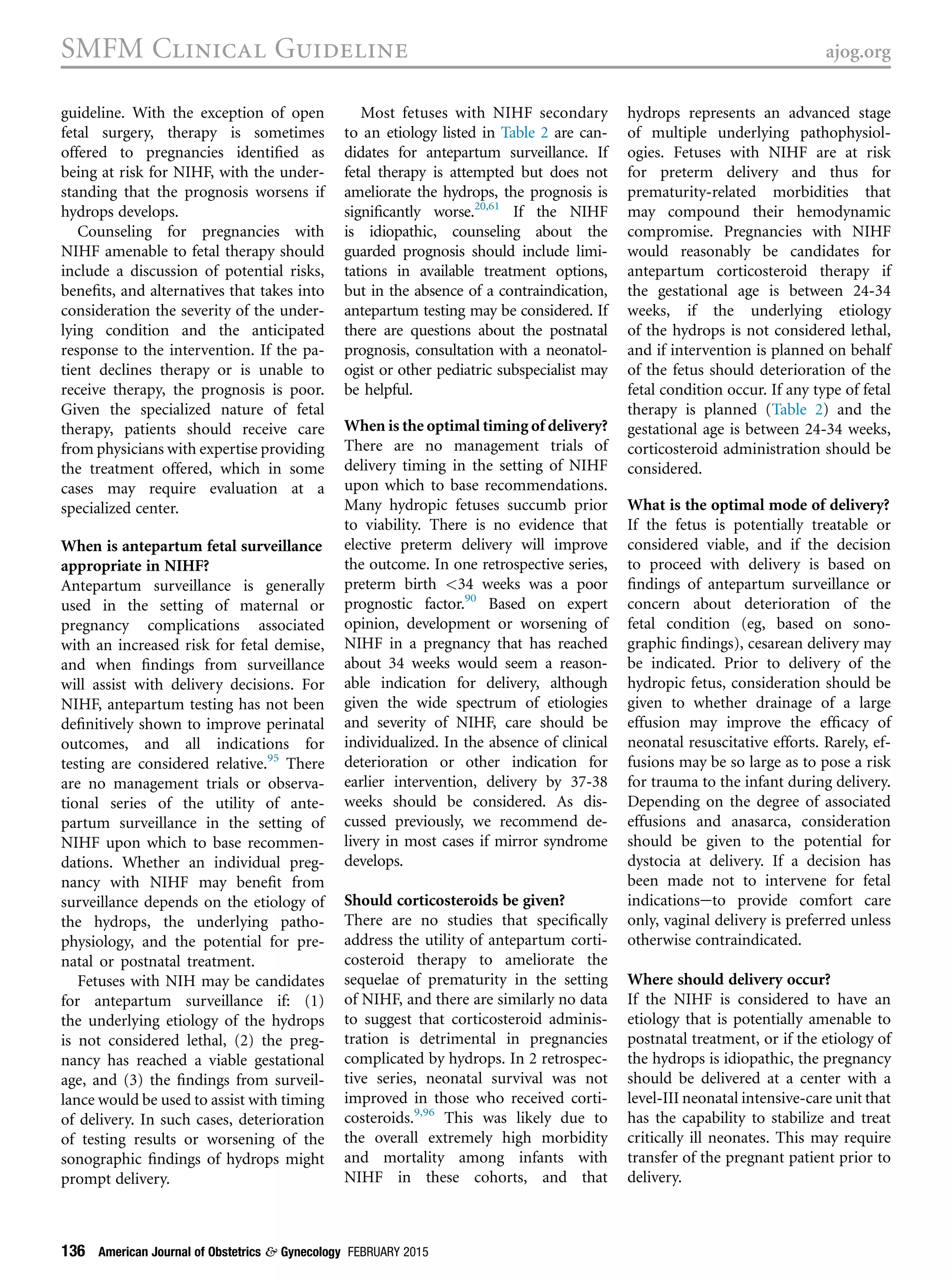 Hidrops fetal no inmune | PDF