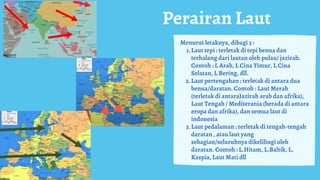 Hidrosfer tentang siklus air hujan dan karakteristik perairan laut | PPT