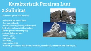Hidrosfer tentang siklus air hujan dan karakteristik perairan laut | PPT