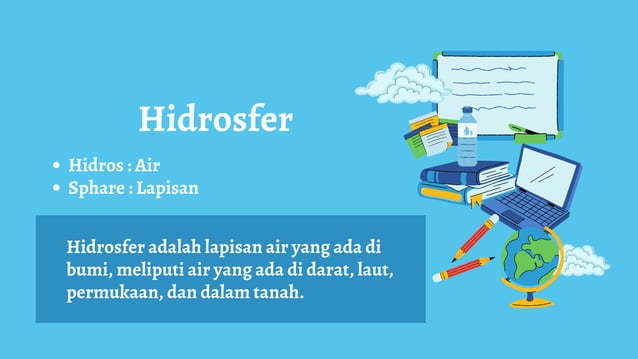 Hidrosfer tentang siklus air hujan dan karakteristik perairan laut | PPT