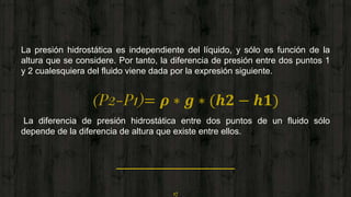 Hidrostatica grupo1 fisica ii | PPTX