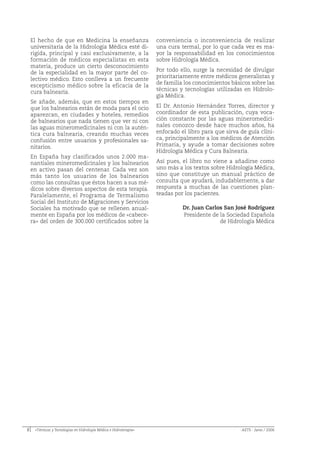 Técnicas y tecnologías en Hidrología Médica e Hidroterapia | PDF