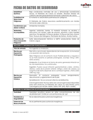 Hidroxido cal | PDF