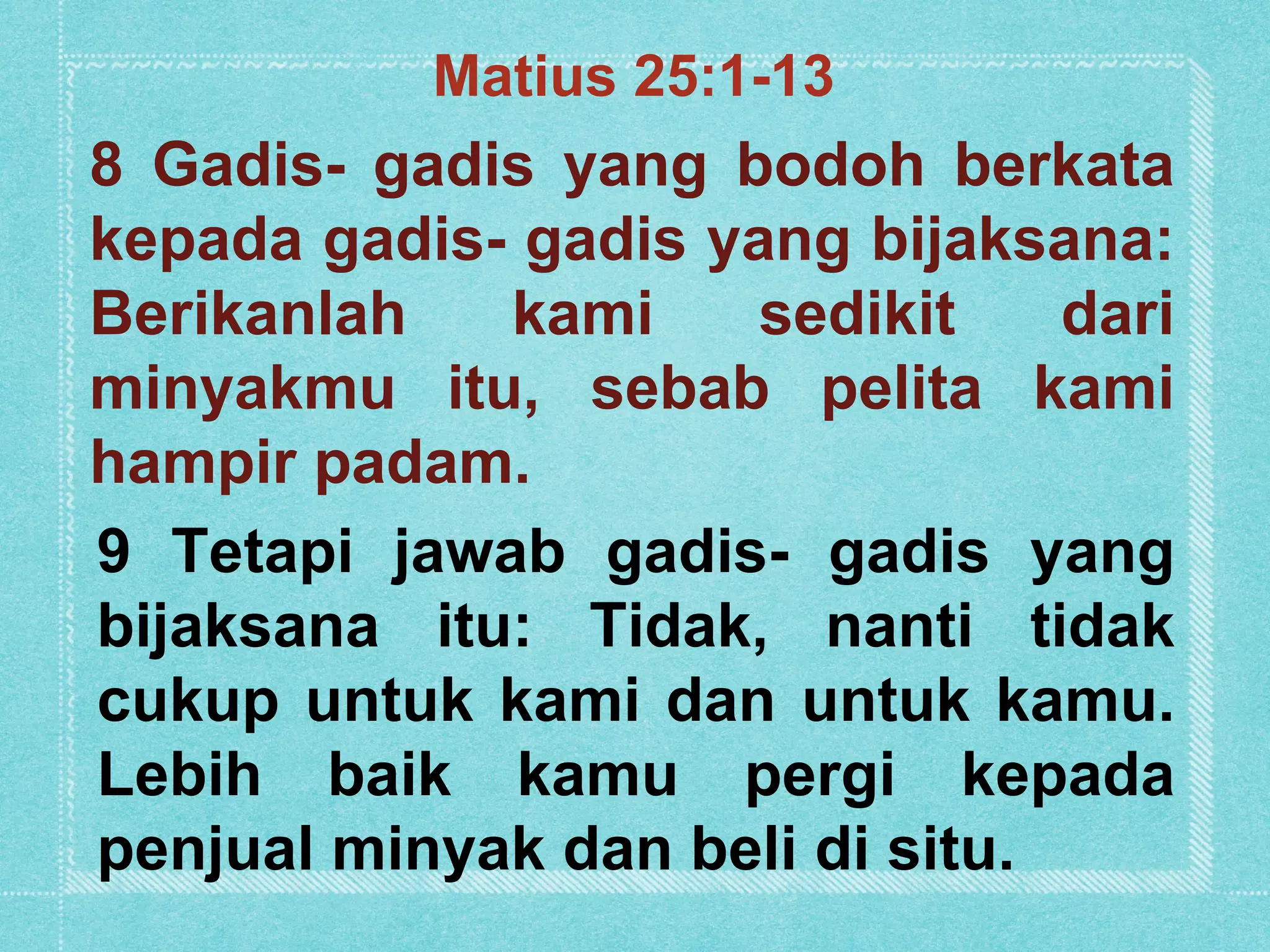 HIDUP BIJAKSANA DI AKHIR ZAMAN.ppt