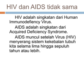 Hidup dengan HIV/AIDS | PPT