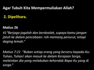 Hidupku berkenan tuhan di permuliakan | PPT