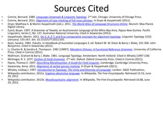 Hieber - An Introduction to Typology, Part III: Grammatical Relations ...