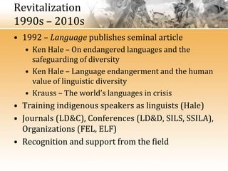 Hieber - Language Endangerment: A History | PPTX