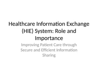 HIE - role and importance Presentation.pptx