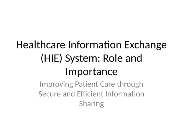 HIE - role and importance Presentation.pptx