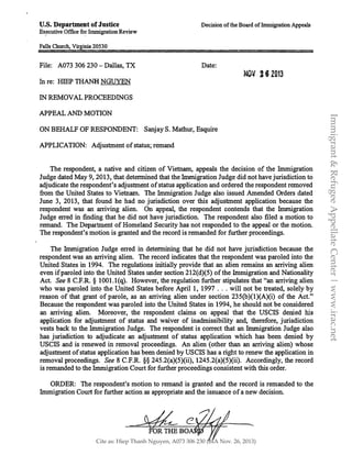 BIA reversal 3 Judge James A nugent | PDF