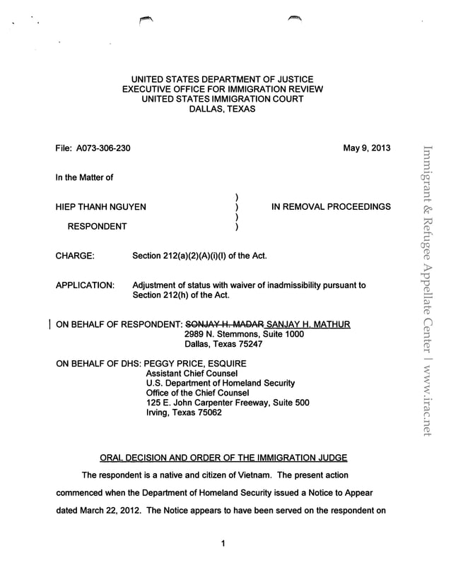 BIA reversal 3 Judge James A nugent | PDF