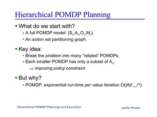 Hierarchical Pomdp Planning And Execution | PPT