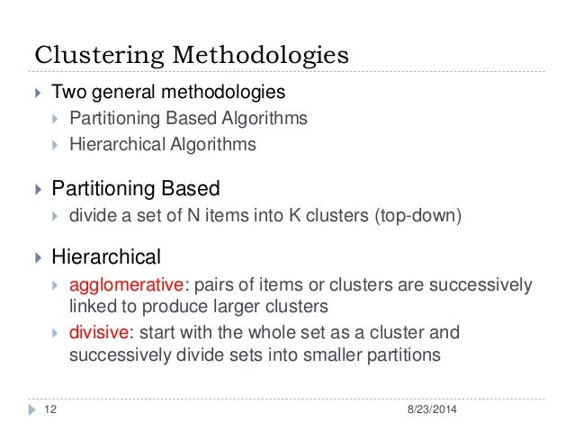 Hierarchical clustering