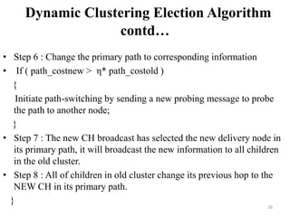 Hierarchical clustering algo for wsn | PPT