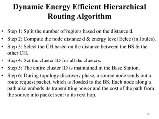 Hierarchical clustering algo for wsn | PPT