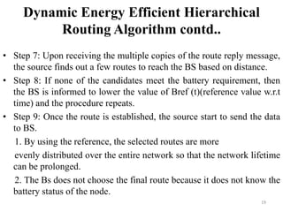 Hierarchical clustering algo for wsn | PPT