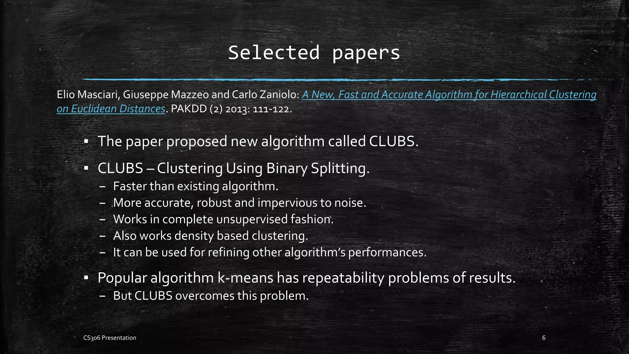 Hierarchical clustering techniques | PPT Hierarchical clustering techniques | PPT