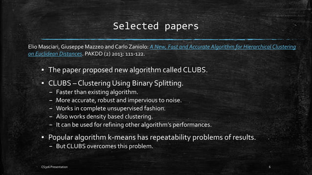 Hierarchical clustering techniques | PPT Hierarchical clustering techniques | PPT