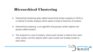 Hierarchical Clustering With KSAI | ODP