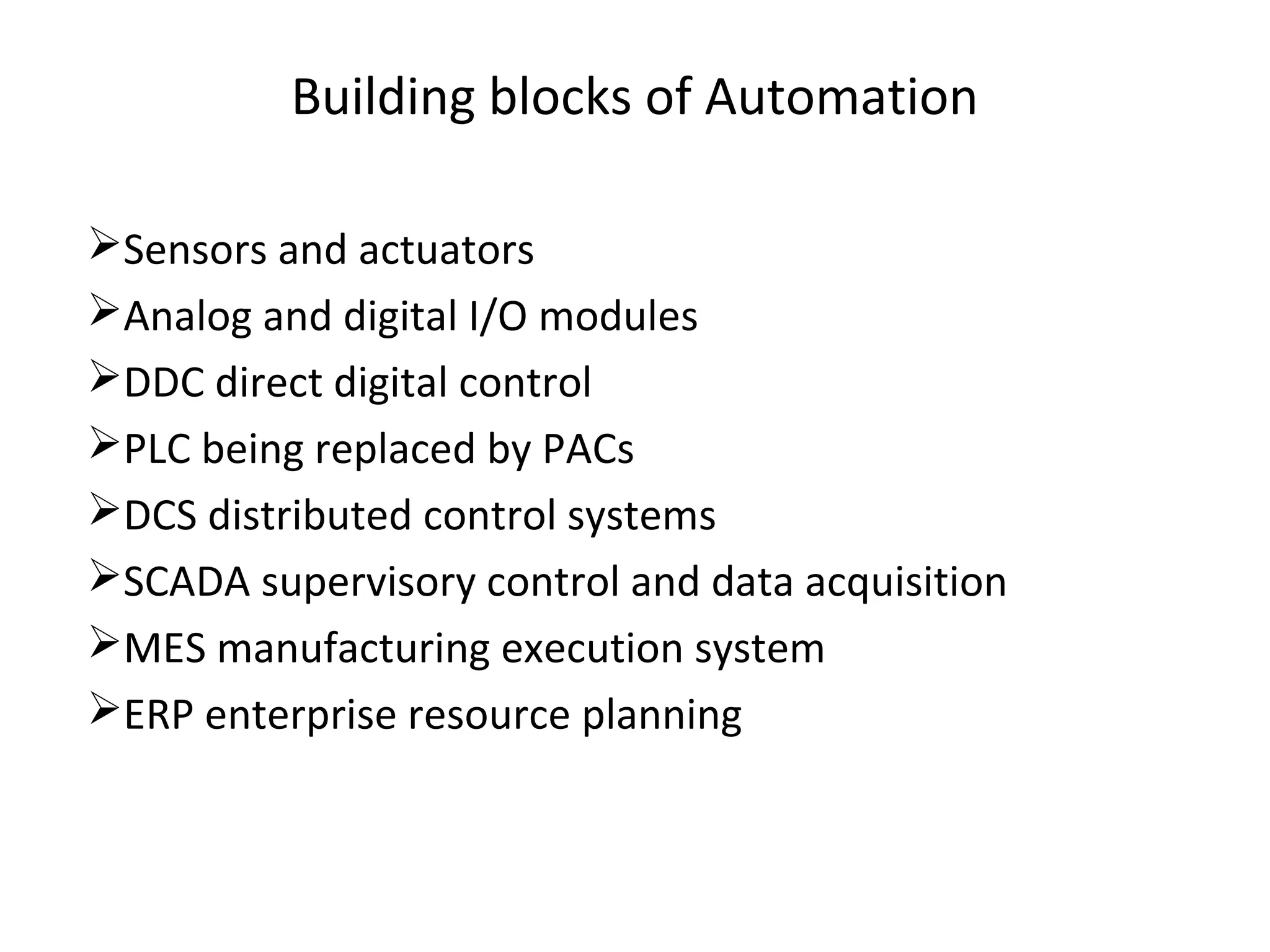 Hierarchical control and industrial automation | PPT