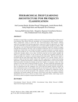 Hierarchical deep learning architecture for 10 k objects classification | PDF