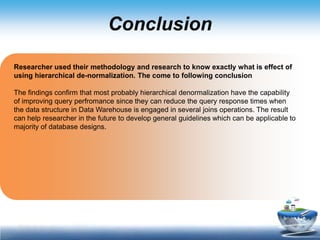 Hierarchical Denormalization | PPTX