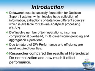 Hierarchical Denormalization | PPT