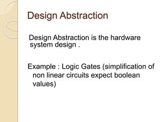 Hierarchical design and design abstraction | PPTX