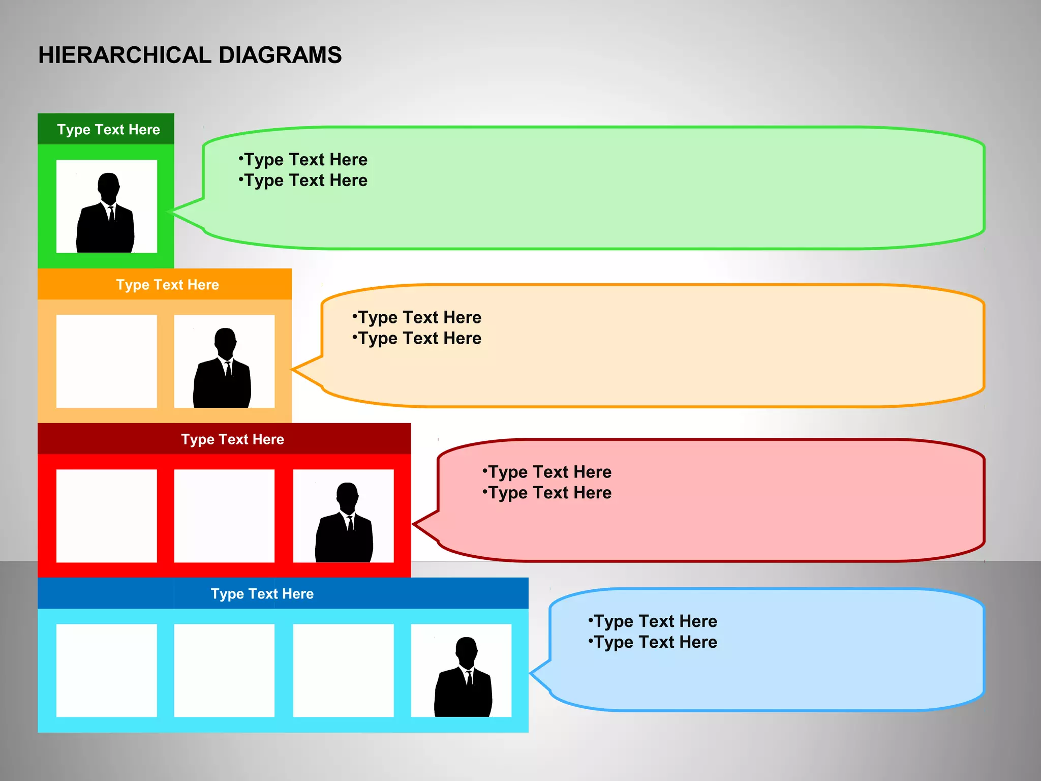 Hierarchical Diagrams | PPT | Free Download