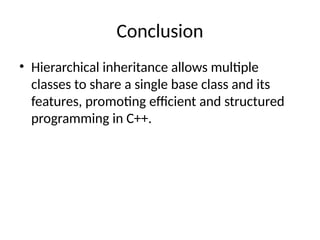Hierarchical_Inheritance_Cppinheritance, hierarchal inheritance, types of inheritance.pptx