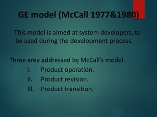 Hierarchical models of software quality | PPTX