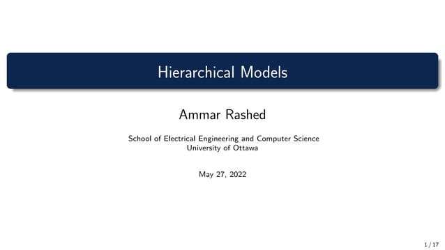 Bayesian Hierarchical Models | PDF