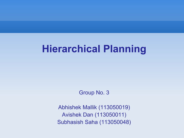 hierarchical_planning.ppt | Cricket | Sports