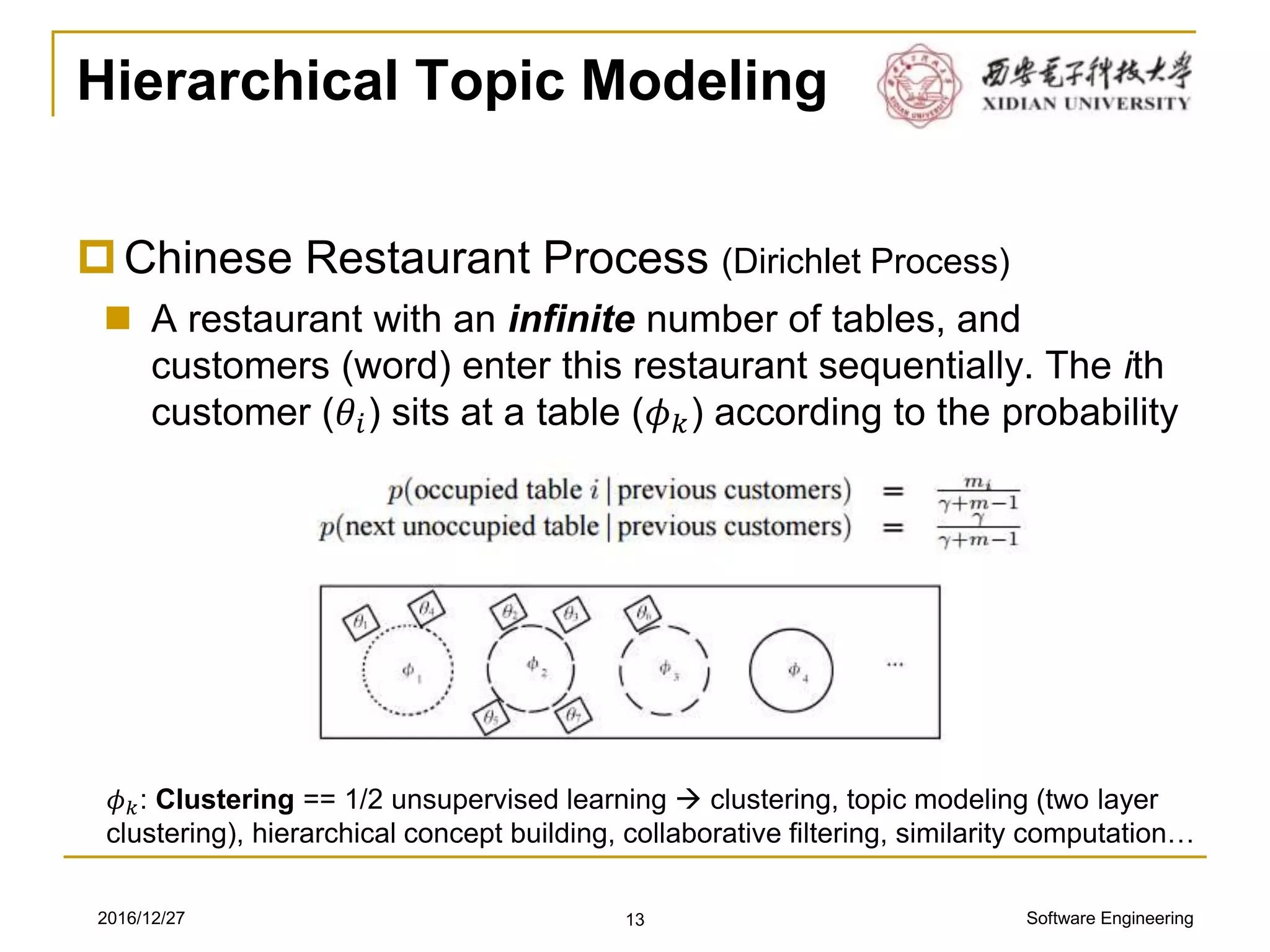 (Hierarchical) topic modeling | PPTX