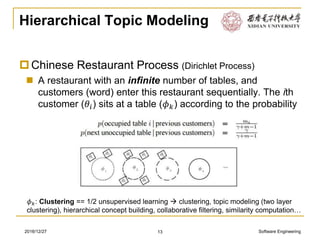 (Hierarchical) topic modeling | PPTX