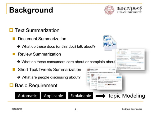 (Hierarchical) topic modeling | PPT