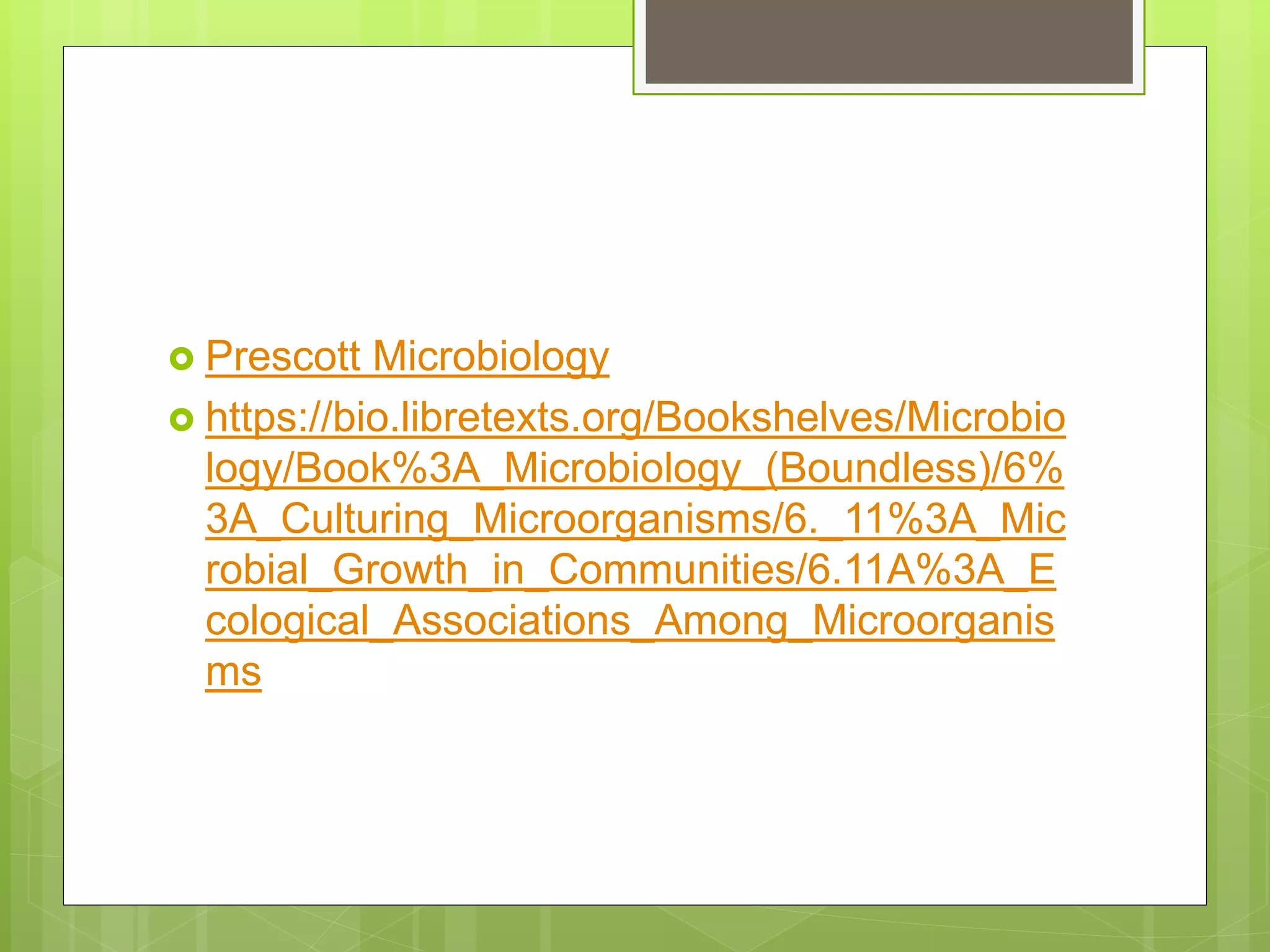Microbial ecology and Hierarchy | PPTX