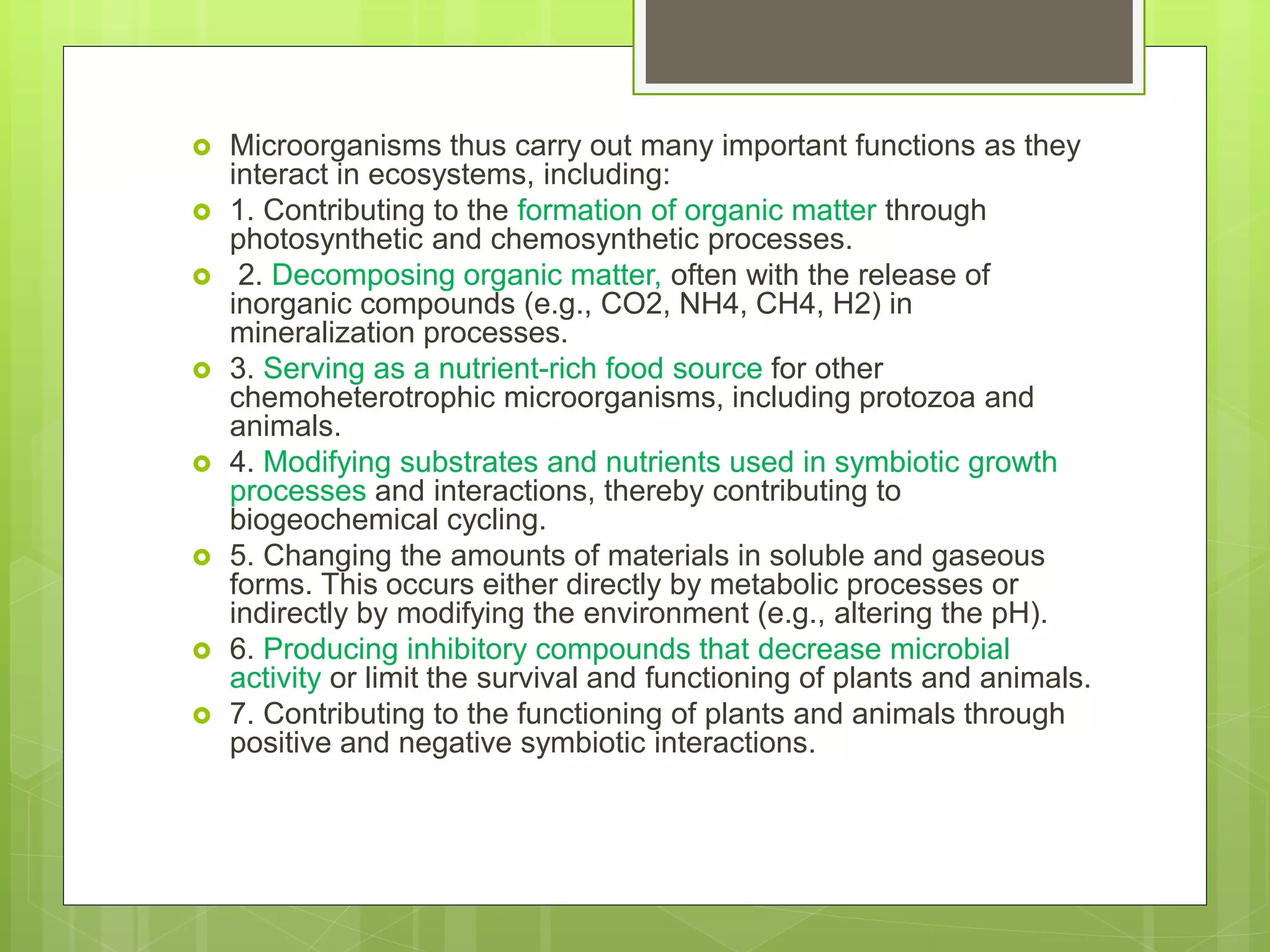 Microbial ecology and Hierarchy | PPTX