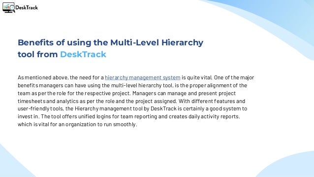 Hierarchy Management System Understanding Levels and How the Tools Work | PPT