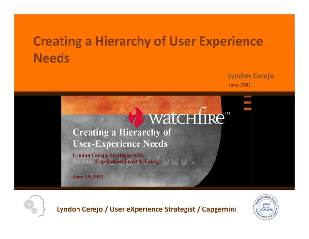 Hierarchy Of User Experience Needs | PPT