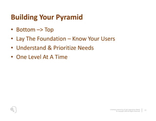 Hierarchy Of User Experience Needs | PDF
