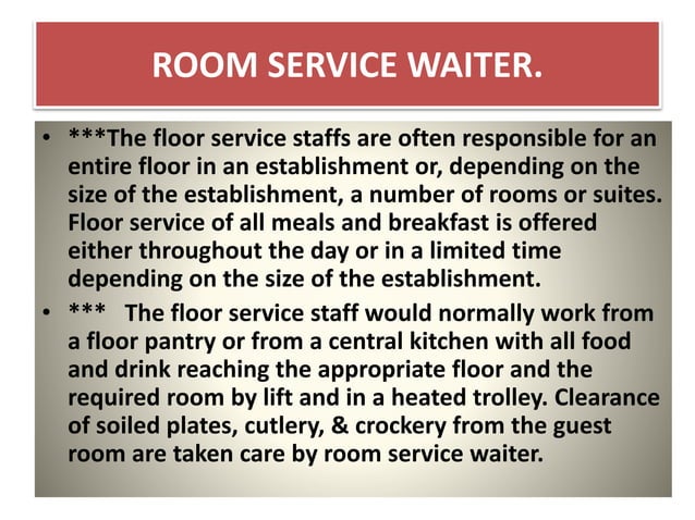 HIERARCHY CHART OF FOOD AND BEVERAGE SERVICE DEPARTMENT.pptx ...