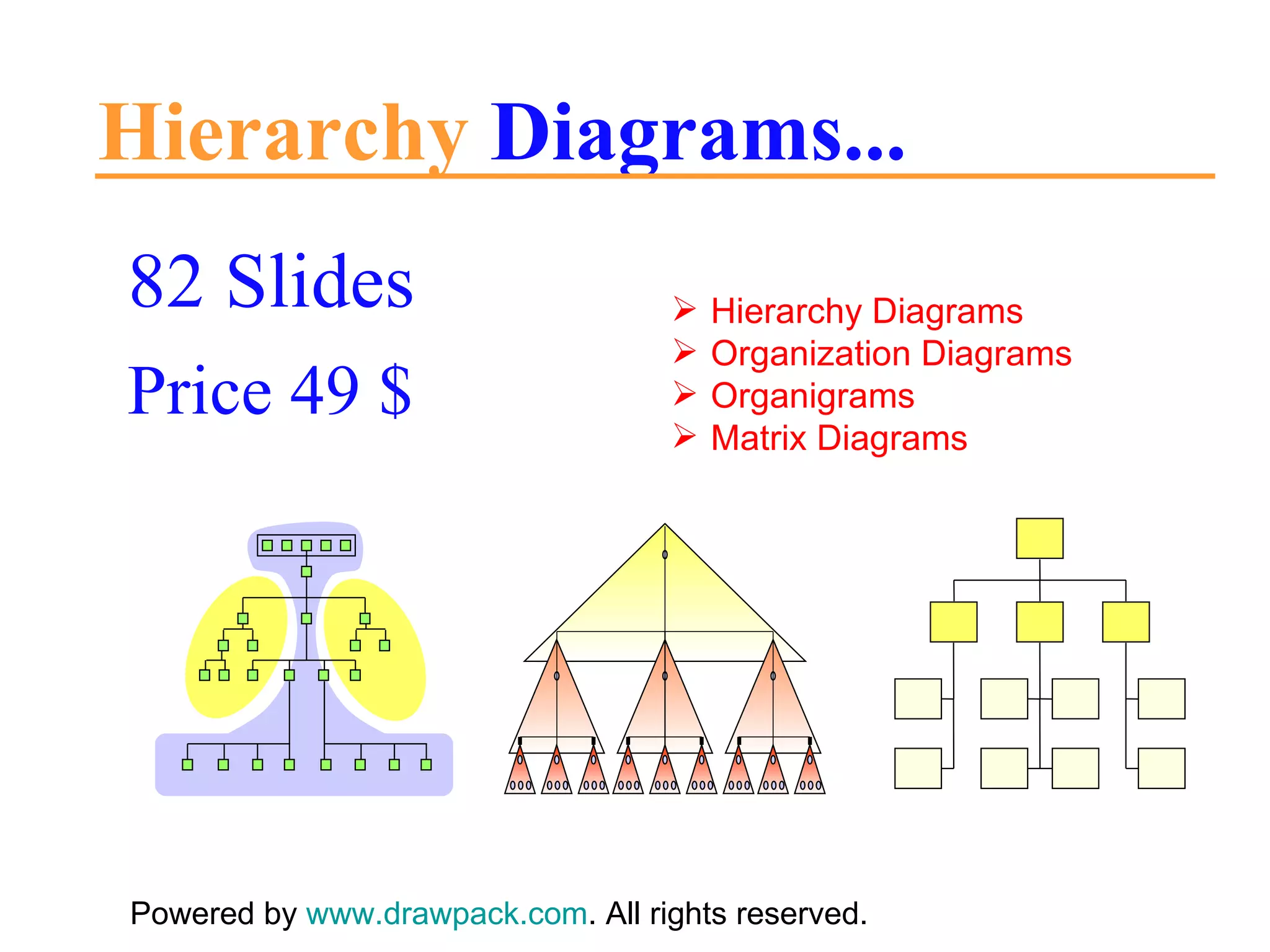 Hierarchy diagrams for business presentations | PPT