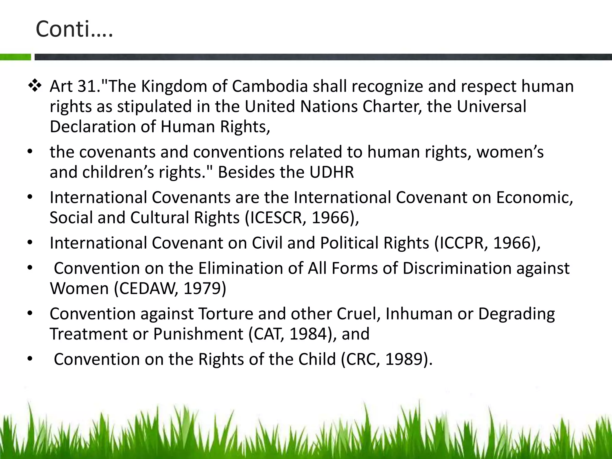 Hierarchy of cambodian laws | PPTX