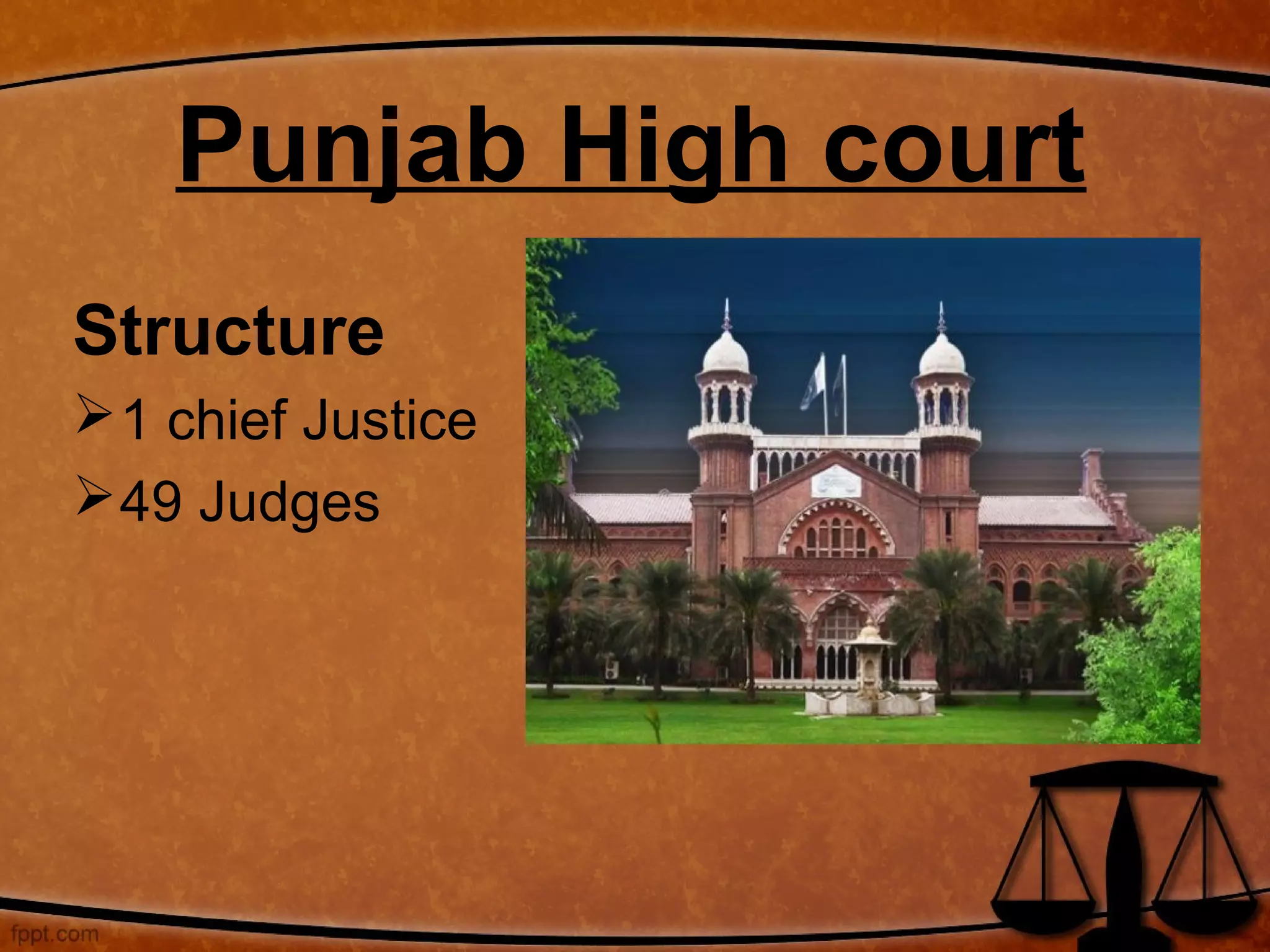 Hierarchy of courts in pakistan | PPT