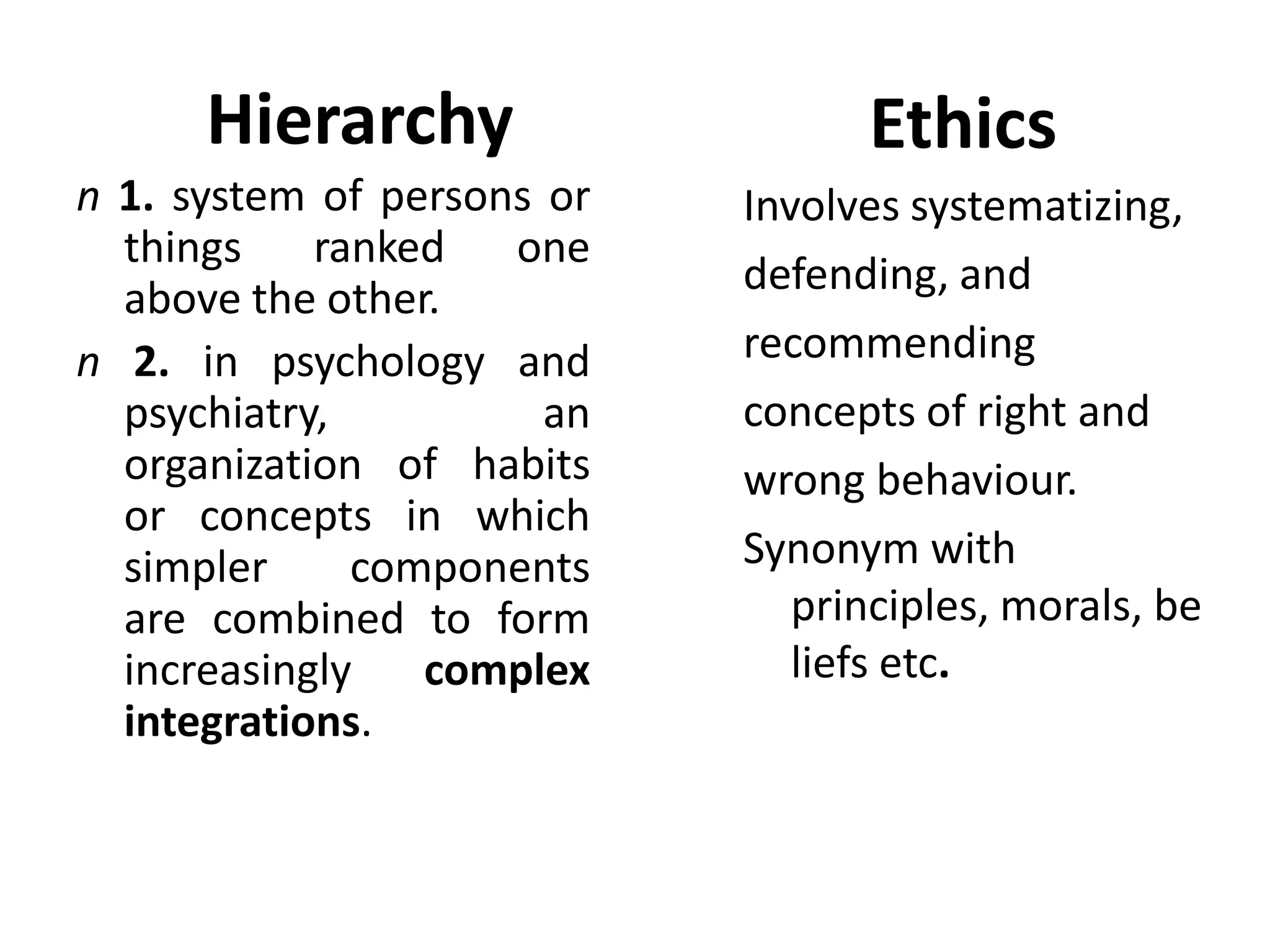 Hierarchy of ethics | PPTX