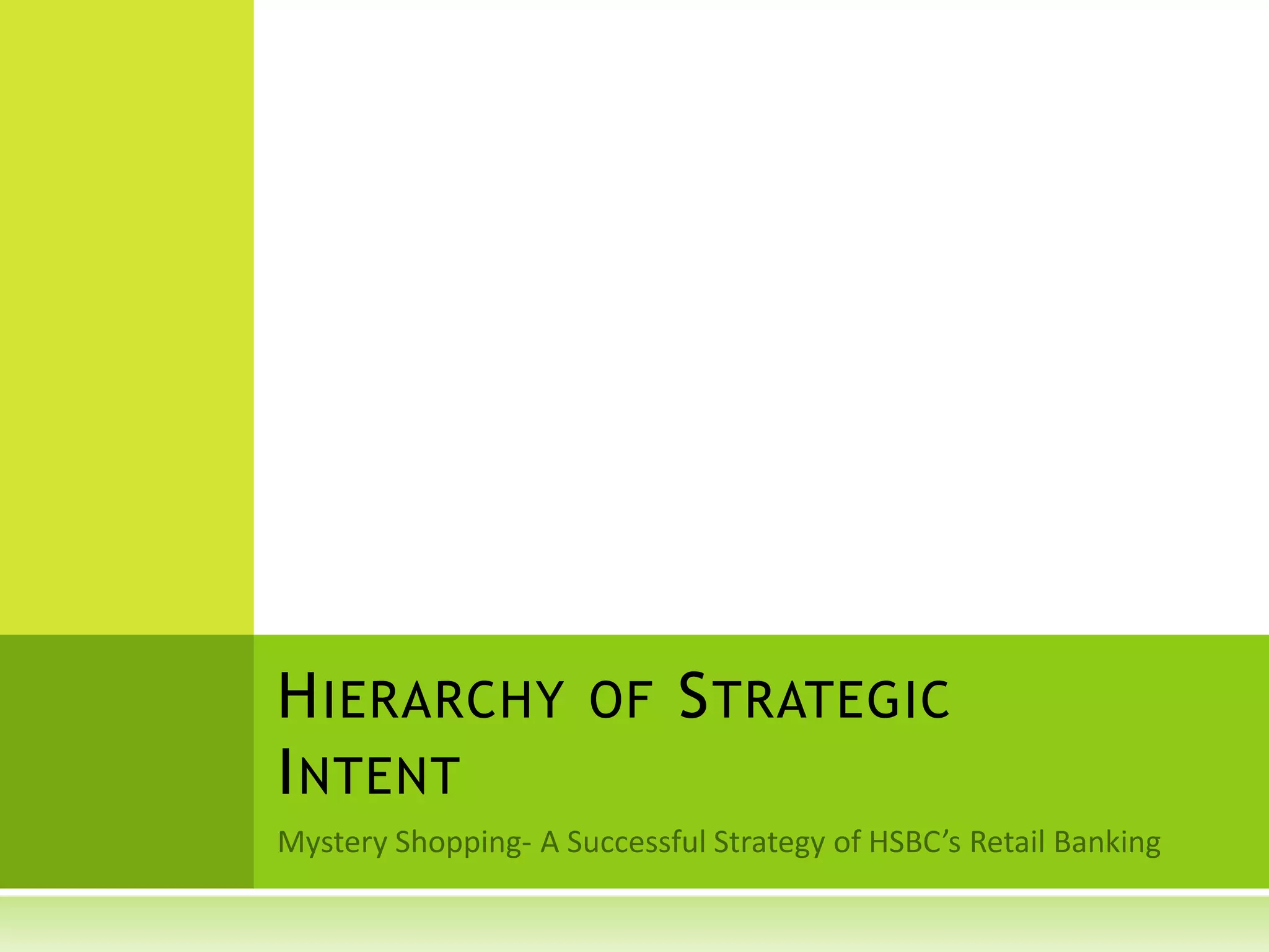 Hierarchy of strategic intent | PPTX